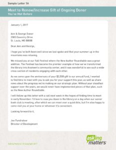 Sample letter 1a - Asking Matters Asking Matters